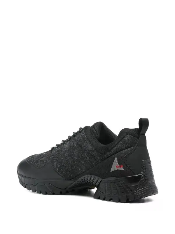 ROA Lace-up Low-top Textured Sneakers