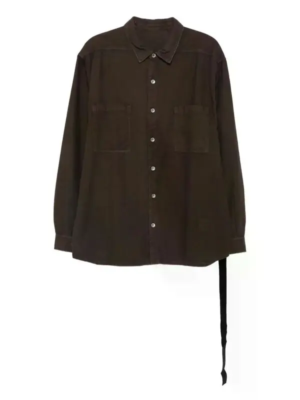 Rick Owens Long Sleeve Pocket Shirt