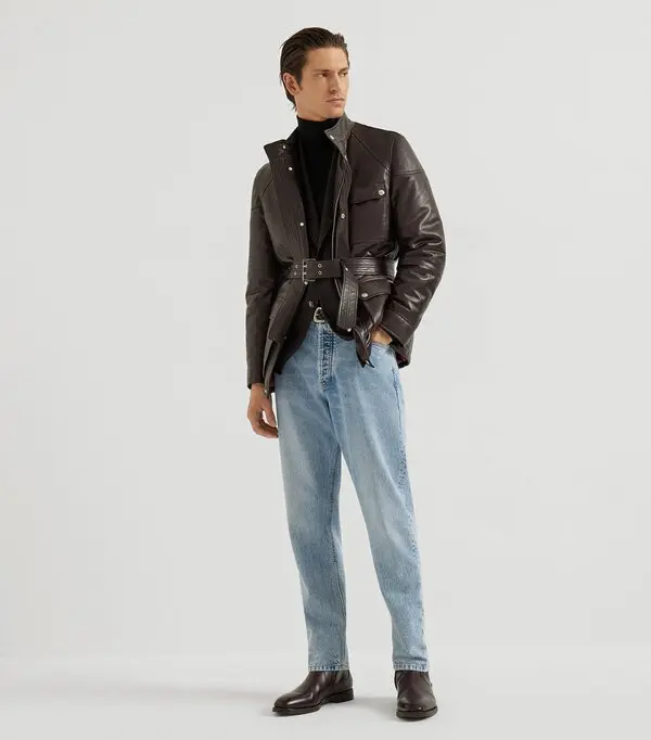 Brunello Cucinelli Silk-cashmere Rollneck Sweatshirt - Black