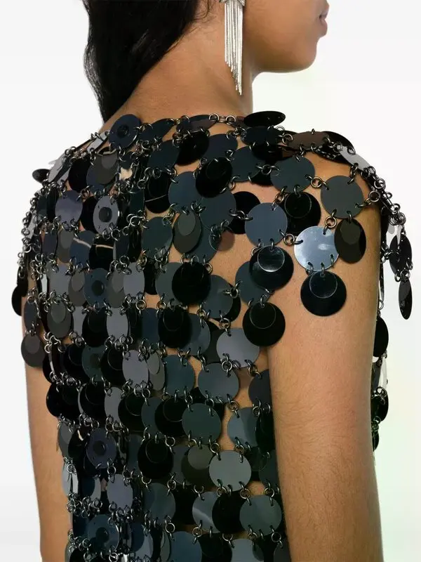 Rabanne Sequinned Chainmail Minidress