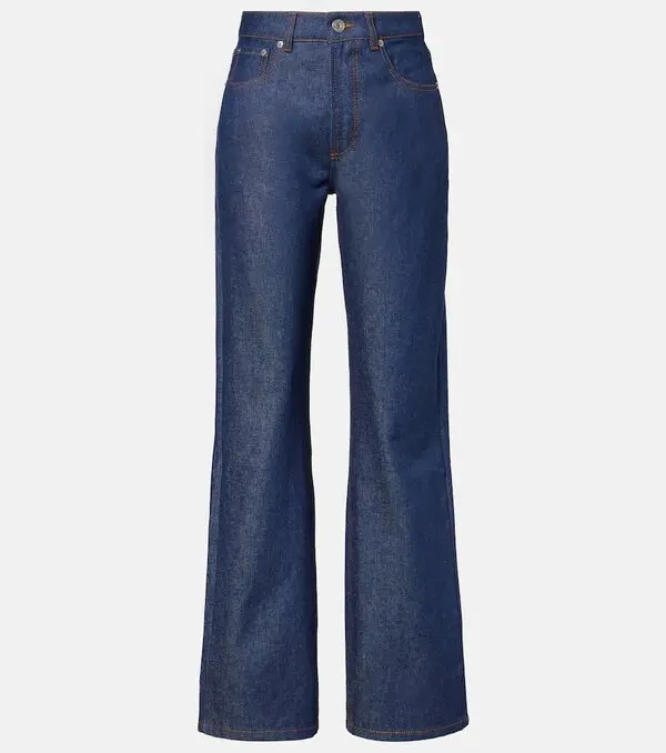 AMI Paris Mid-rise Straight Leg Jeans
