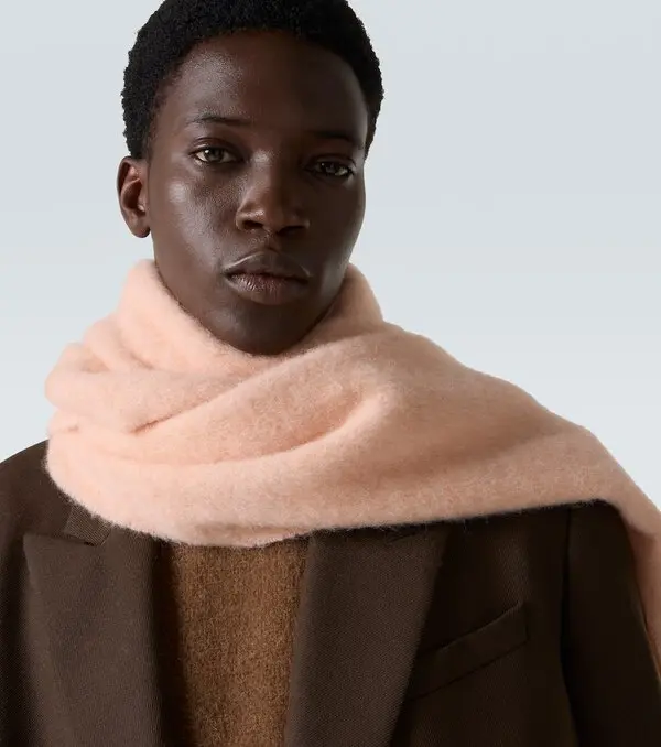AMI Paris De Cour Alpaca And Wool-blend Scarf