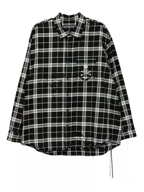 MASTERMIND WORLD Logo-embroidered Shirt - Black