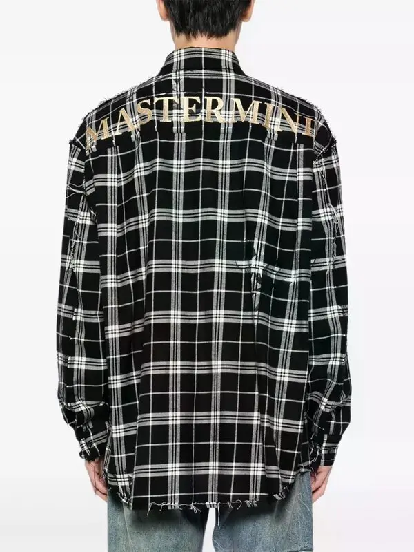 MASTERMIND WORLD Logo-embroidered Shirt - Black