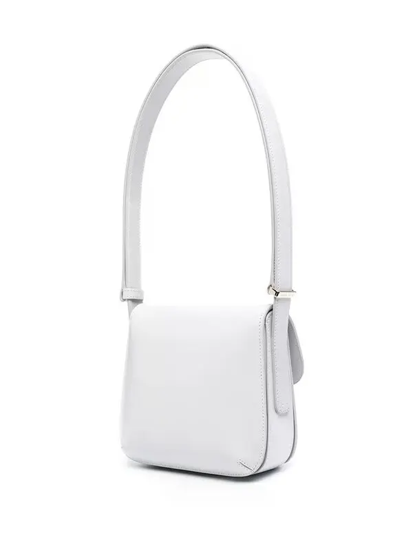 Giorgio Armani Leather Shoulder Bag - Grey