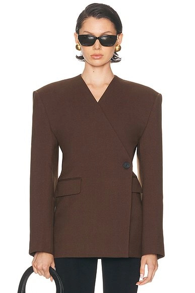 EAVES Naama Blazer - Brown