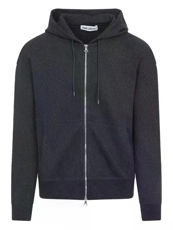Our Legacy Zip-up Cotton Hoodie - Black