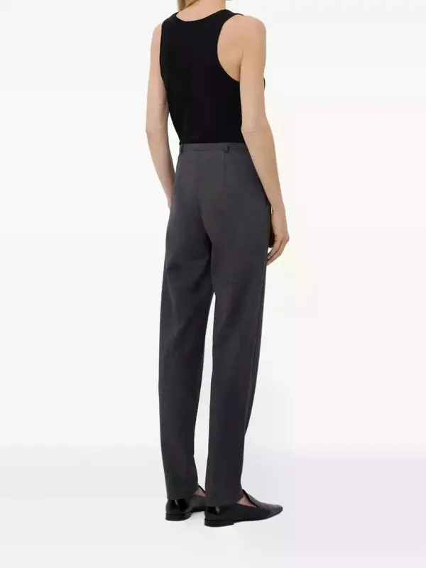 Loulou De Saison Malka Pleat-front Fitted Trousers