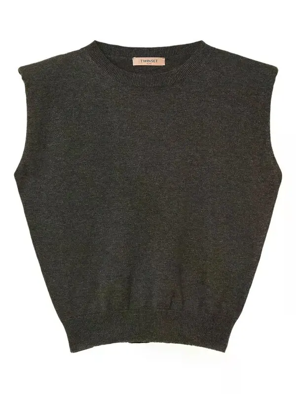 TWINSET Padded Shoulder Vest