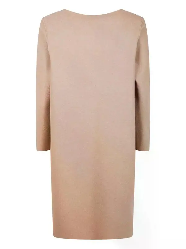 Harris Wharf London Patch Pocket Wool Midi Dress - Neutrals