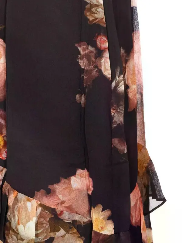 Zimmermann Floral Print Ruffled Skirt