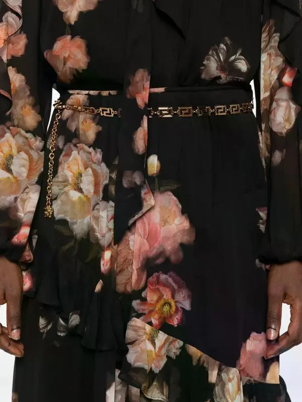 Zimmermann Floral Print Ruffled Skirt