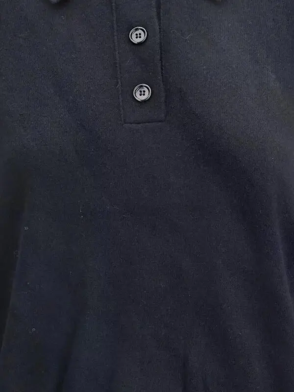 ALLUDE Button-fastening Polo Top