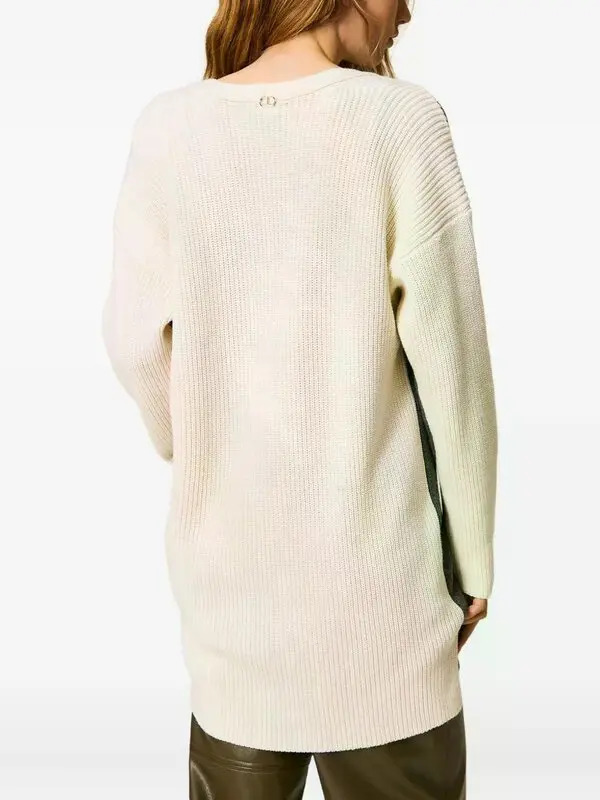 TWINSET Colour-block Cardigan With V-neck