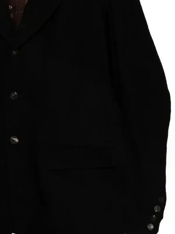 DEVOA Button-embellished Wool Blazer