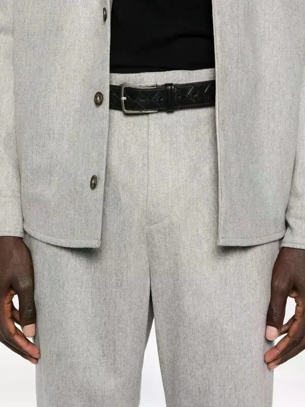 Eleventy Pleated Front Trousers - Grey