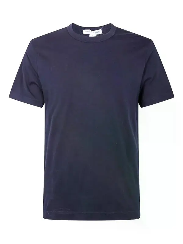 Comme Des Garçons Back-logo Cotton T-shirt - Blue