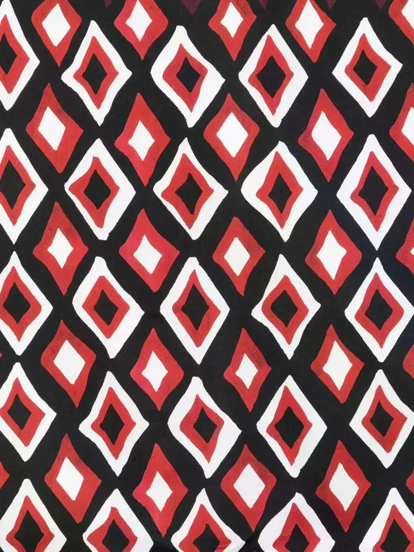 LANVIN Diamond-pattern Silk Scarf