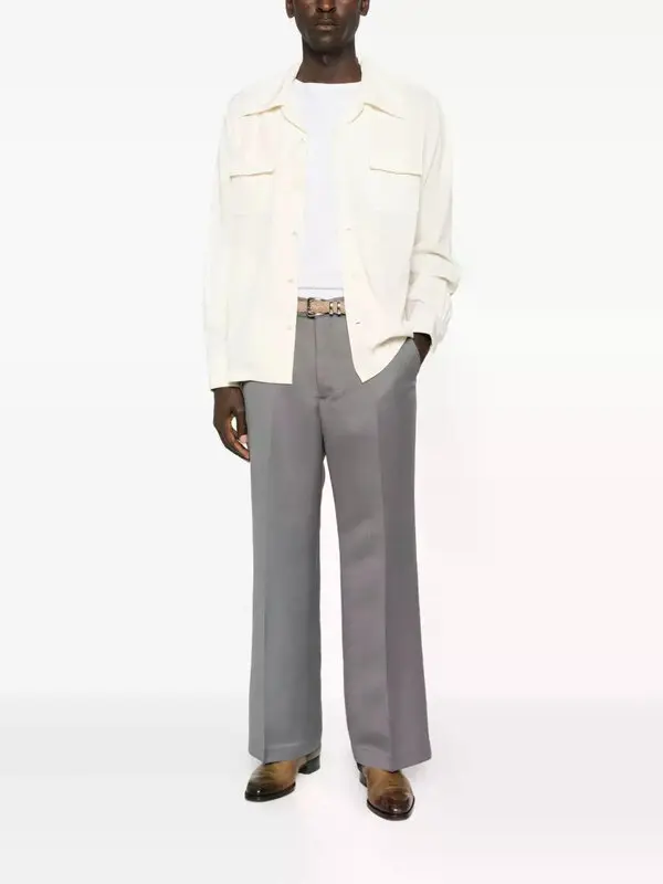 SECOND / LAYER Pleated Wool Trousers