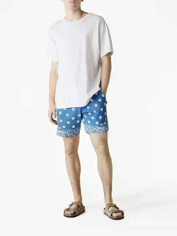 Rhude Paisley Print Deck Shorts