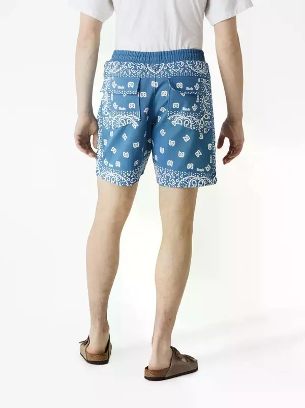 Rhude Paisley Print Deck Shorts