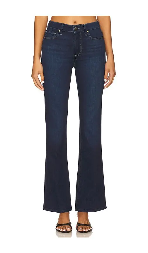 Paige High Rise Laurel Canyon Bootcut Jeans - Blue