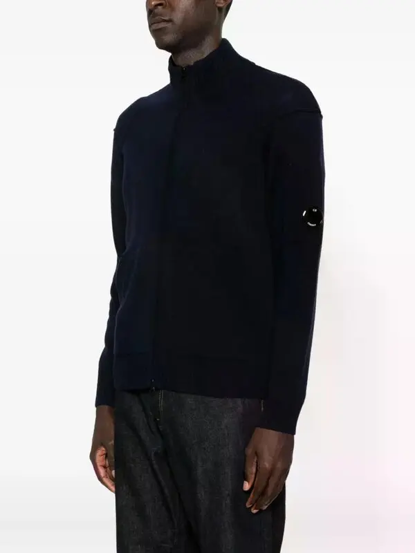 C.P. COMPANY Lambswool Zip-front Cardigan