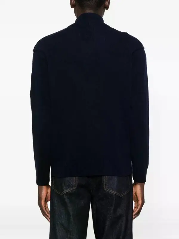 C.P. COMPANY Lambswool Zip-front Cardigan