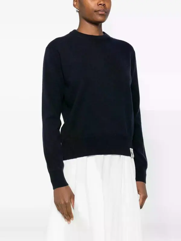 Bally Cashmere Crew Neck Sweater - Blue