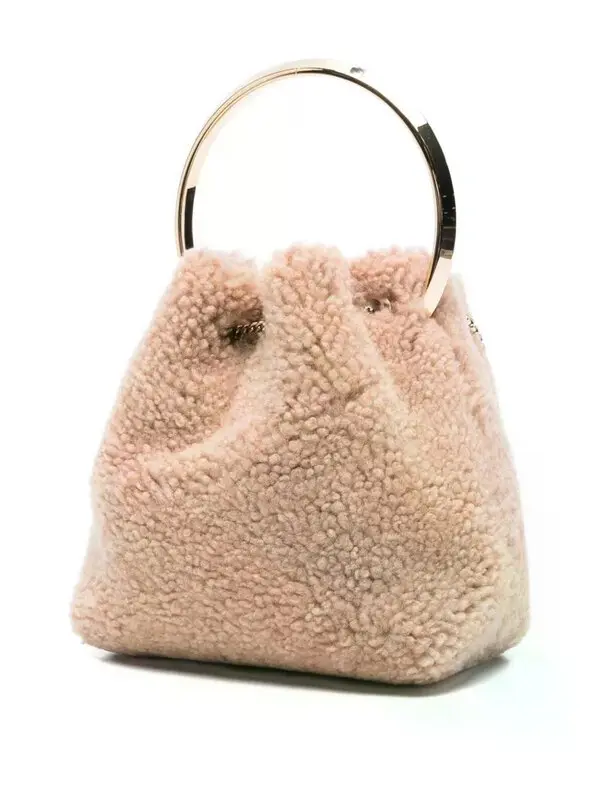 JIMMY CHOO Pearl-embellished Bucket Bag