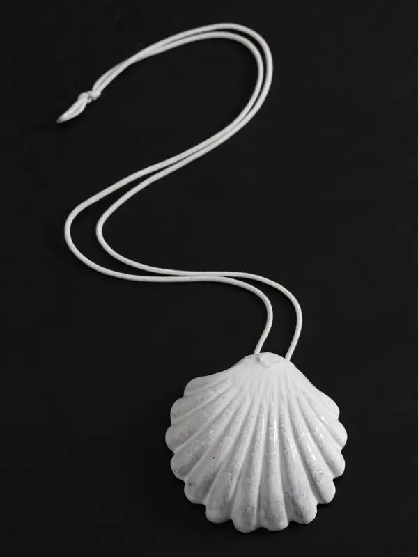 ASTIER DE VILLATTE Ceramic Shell Pendant Necklace