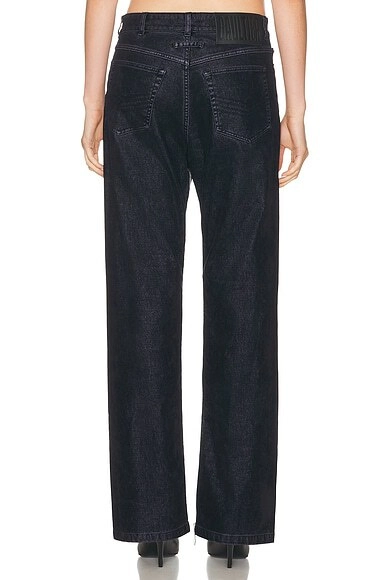 JEAN PAUL GAULTIER Inseam Zip Detail Flock Pant