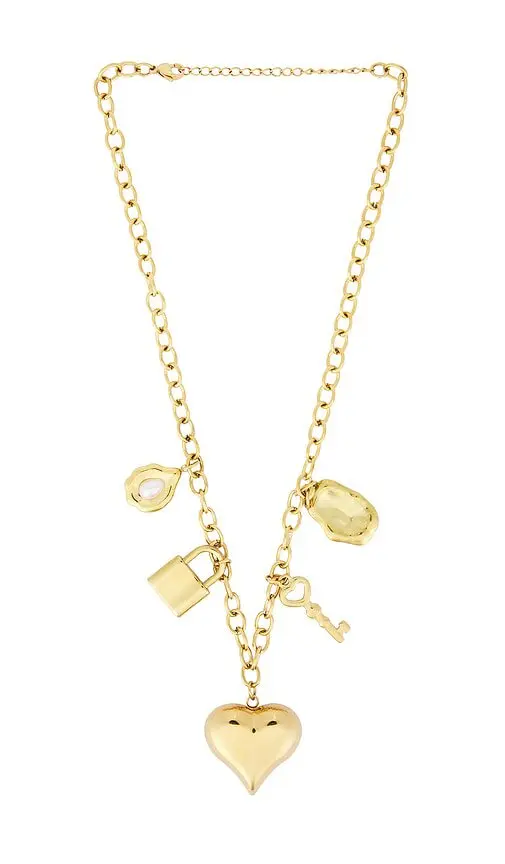 PETIT MOMENTS Vera Charm Necklace - Metallic Gold