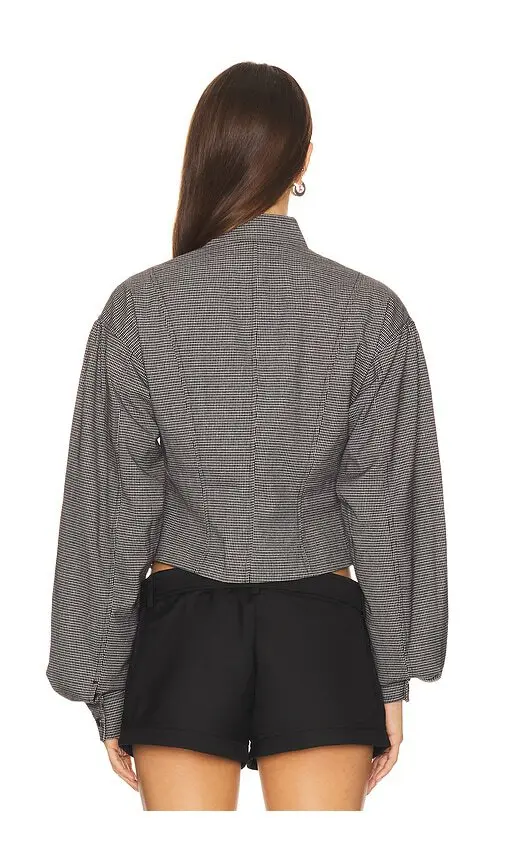 Lioness Eclipse Houndstooth Zip-up Jacket