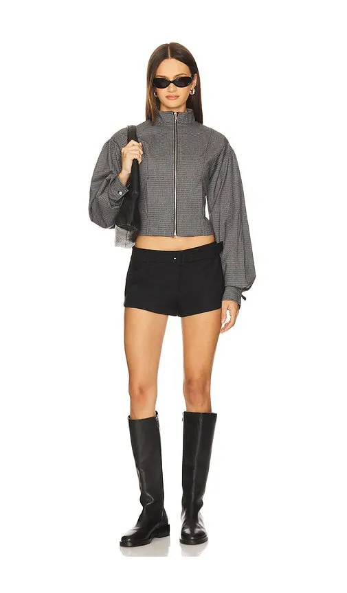 Lioness Eclipse Houndstooth Zip-up Jacket
