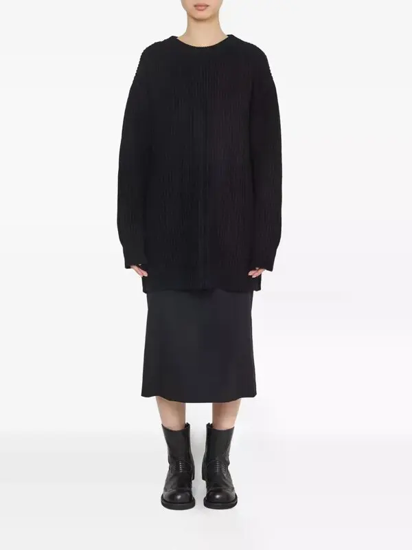MAISON MARGIELA Ribbed Knit Crewneck Sweater