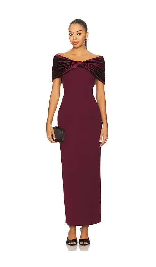 SONYA MODA Belluno Dress - Burgundy
