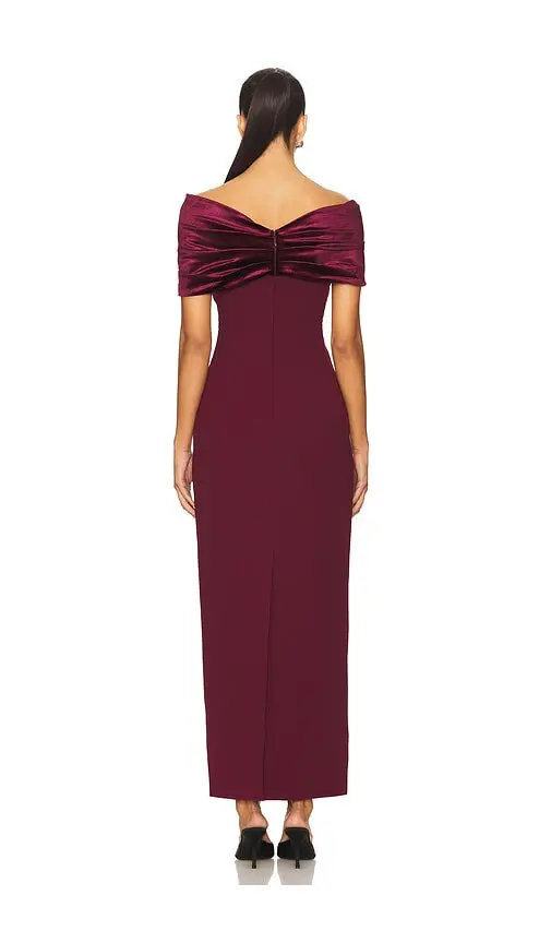 SONYA MODA Belluno Dress - Burgundy