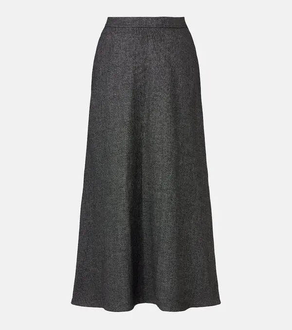 Vince Jaspe Midi Skirt - Grey