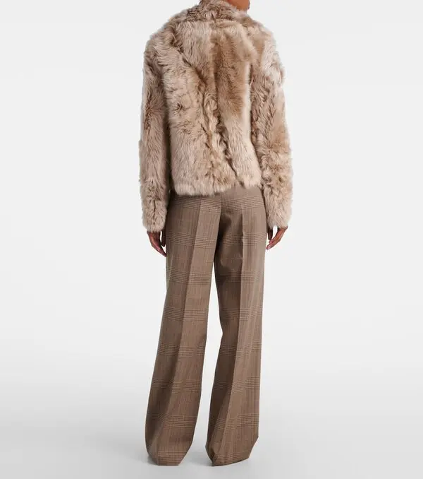 YVES SALOMON Reversible Shearling Wrap Jacket