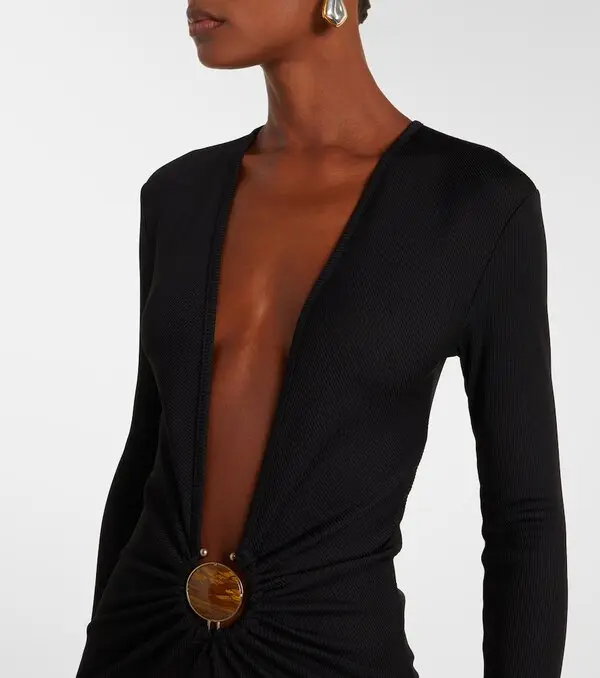 Christopher Esber Gathered Jersey Maxi Dress