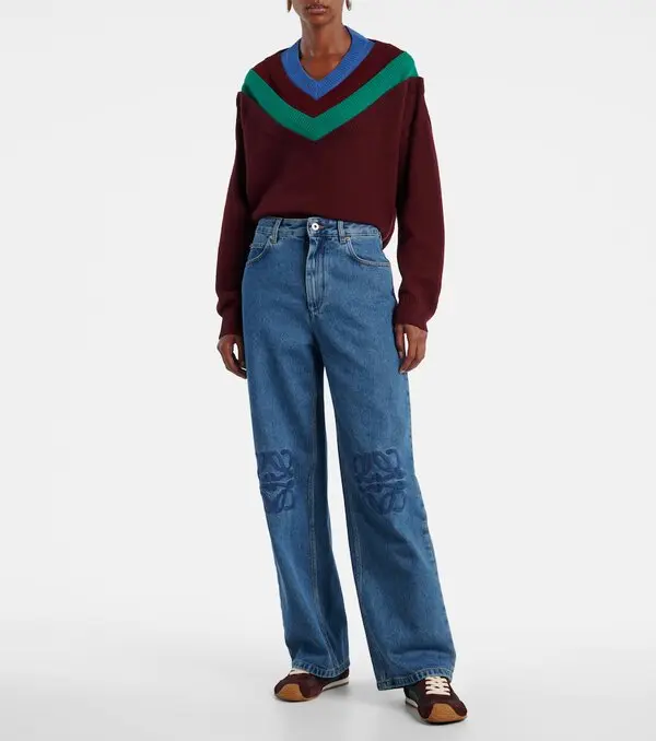 Loewe Anagram Wide-leg Jeans