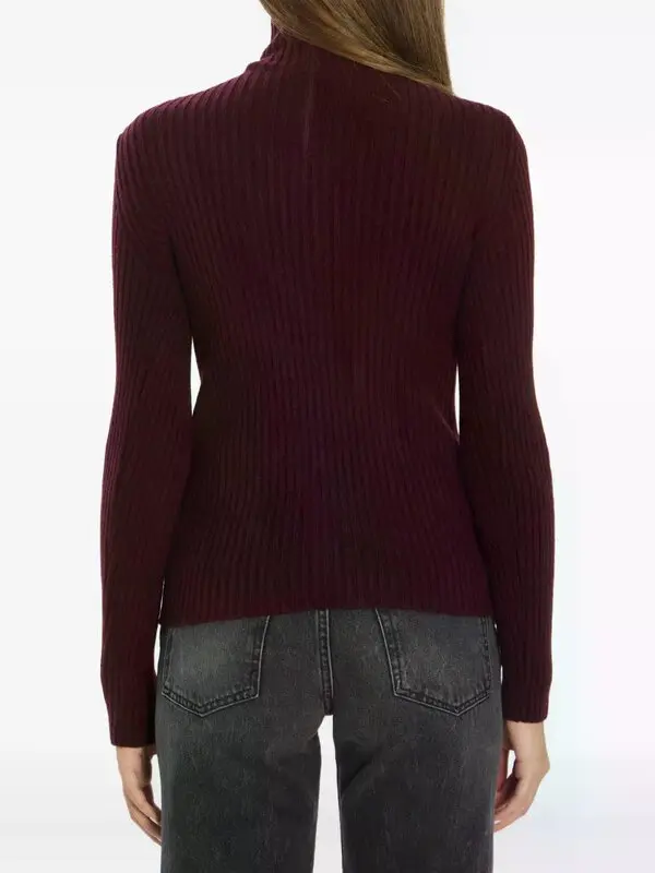 Max Mara Ribbed High-neck Sweater