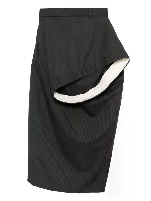 MOOHONG Deconstructed Wool Skirt
