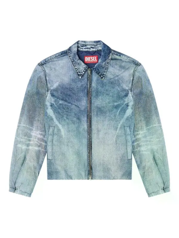 DIESEL® Denim Effect Zip Jacket