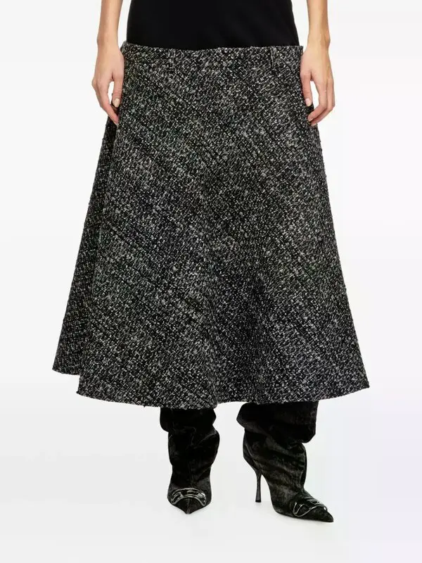 DIESEL® Midi O-grace Skirt - Grey