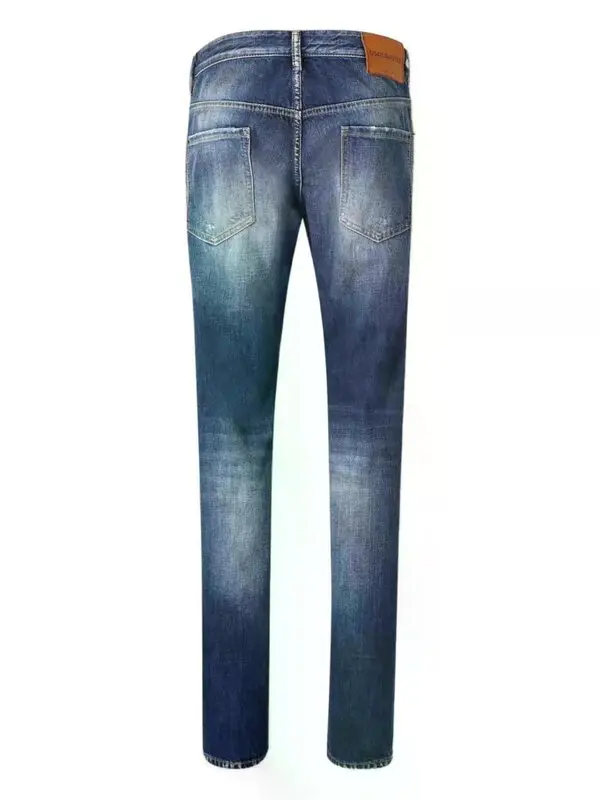 Dsquared2 Faded Distressed Denim Jeans