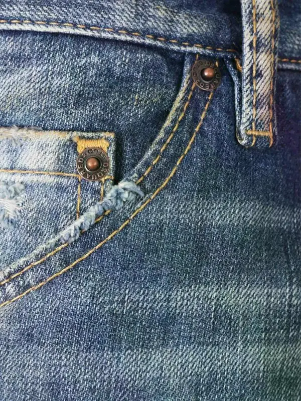 Dsquared2 Faded Distressed Denim Jeans