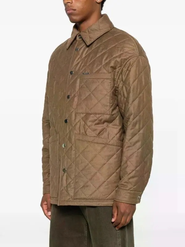 FERRAGAMO Quilted Diamond-pattern Jacket