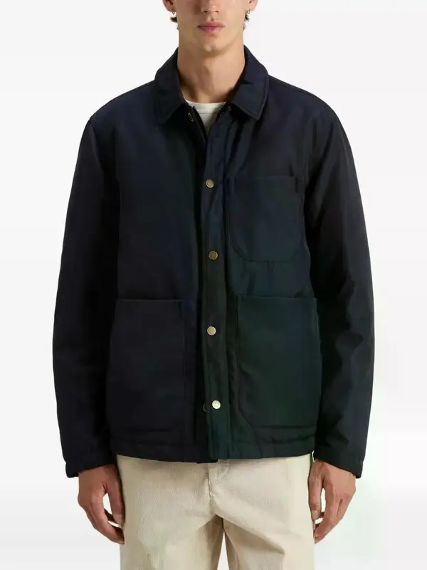 Woolrich Button-fastening Patch-pocket Jacket - Blue